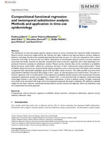 Compositional functional regression and isotemporal substitution analysis: Methods and ...
